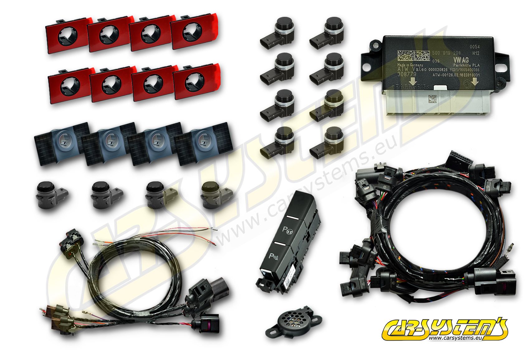 Golf 7 5Q 2012 > Retrofit: Front and Rear PDC + PLA - UPGRADE SET ...